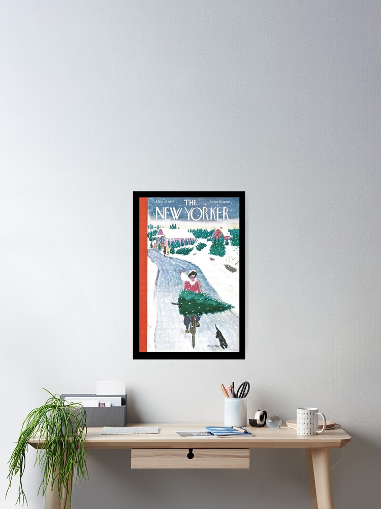 "THE NEW YORKER MAGAZINE COVER - SNOW SCENE" Poster for Sale by ...