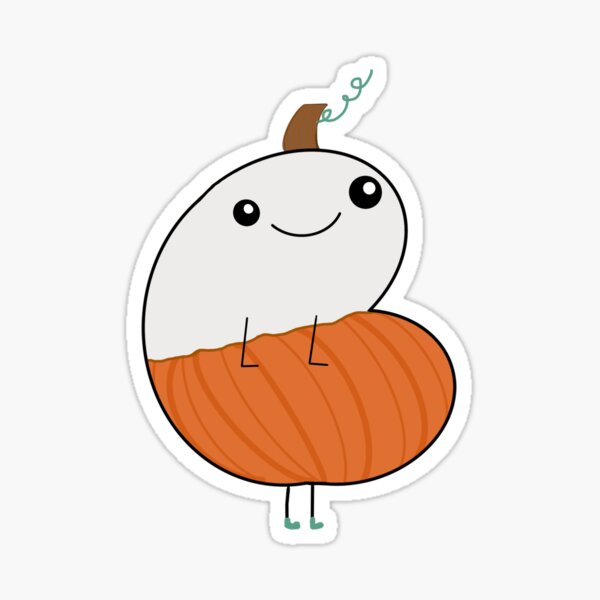 "Pumpkin Costume Bean Boi " Sticker for Sale by annaxxkonsta | Redbubble