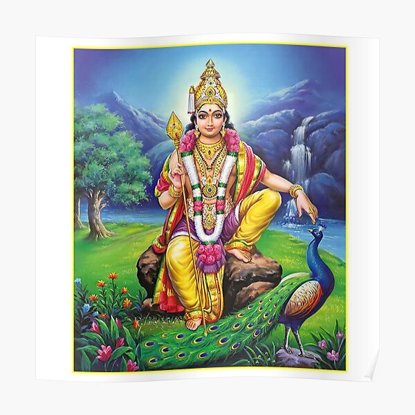 "Lord Murugan" Poster for Sale by aruvanita | Redbubble
