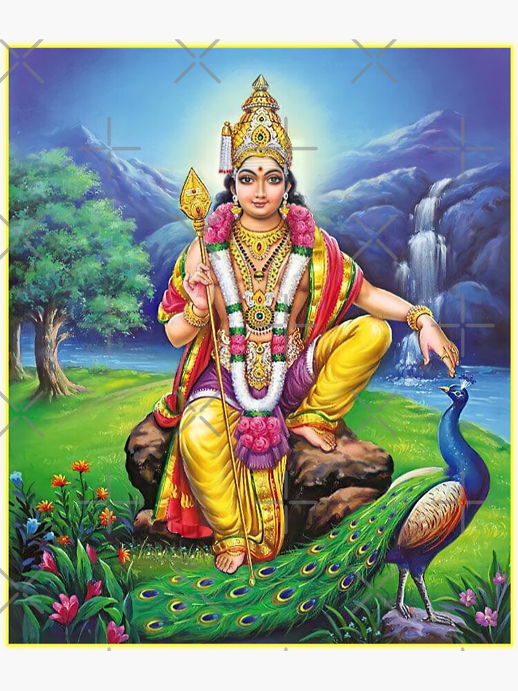 "Lord Murugan" Sticker for Sale by aruvanita | Redbubble