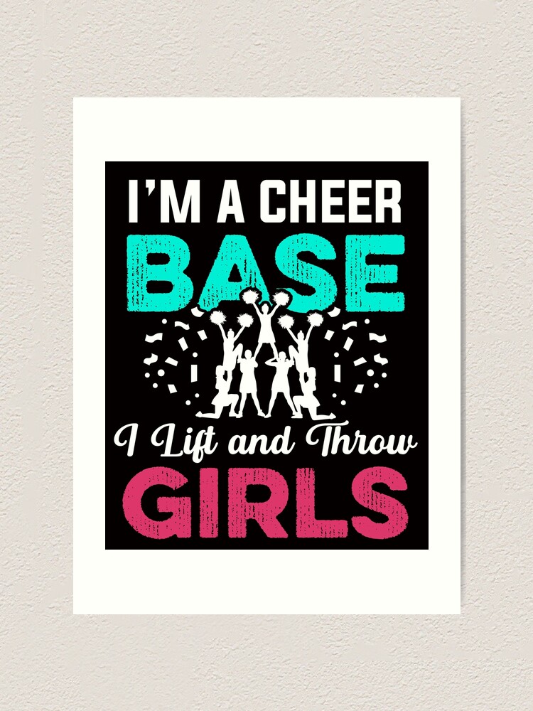 "Funny Cheer Cheerleader Cheerleading Squad Coach Team Flyer" Art Print ...