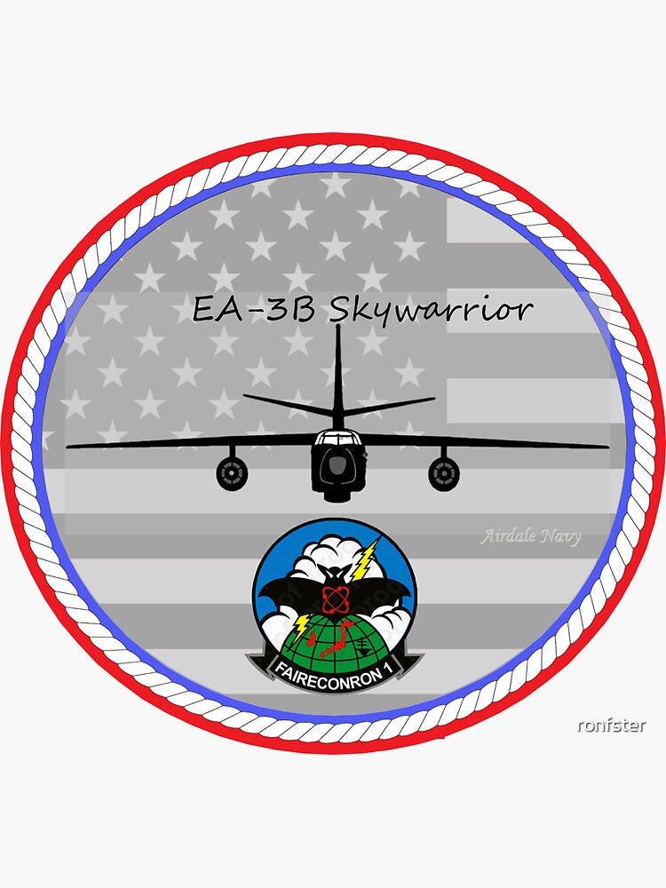 Sticker « EA-3B Skywarrior avec le logo vintage de l'Escadron de ...