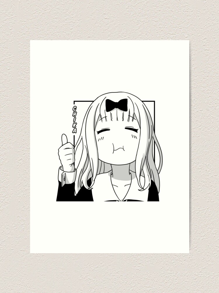"Chika Fujiwara Funny" Art Print for Sale by Mangazi | Redbubble