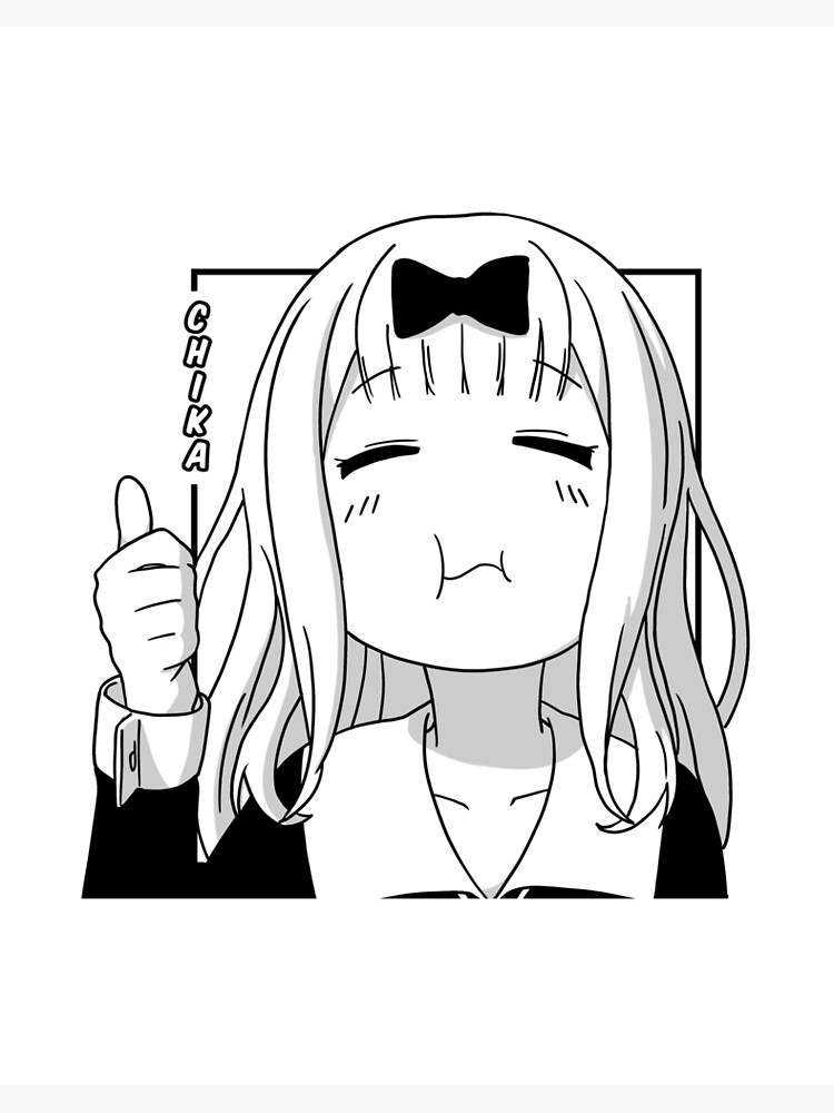 "Chika Fujiwara Funny" Art Print for Sale by Mangazi | Redbubble