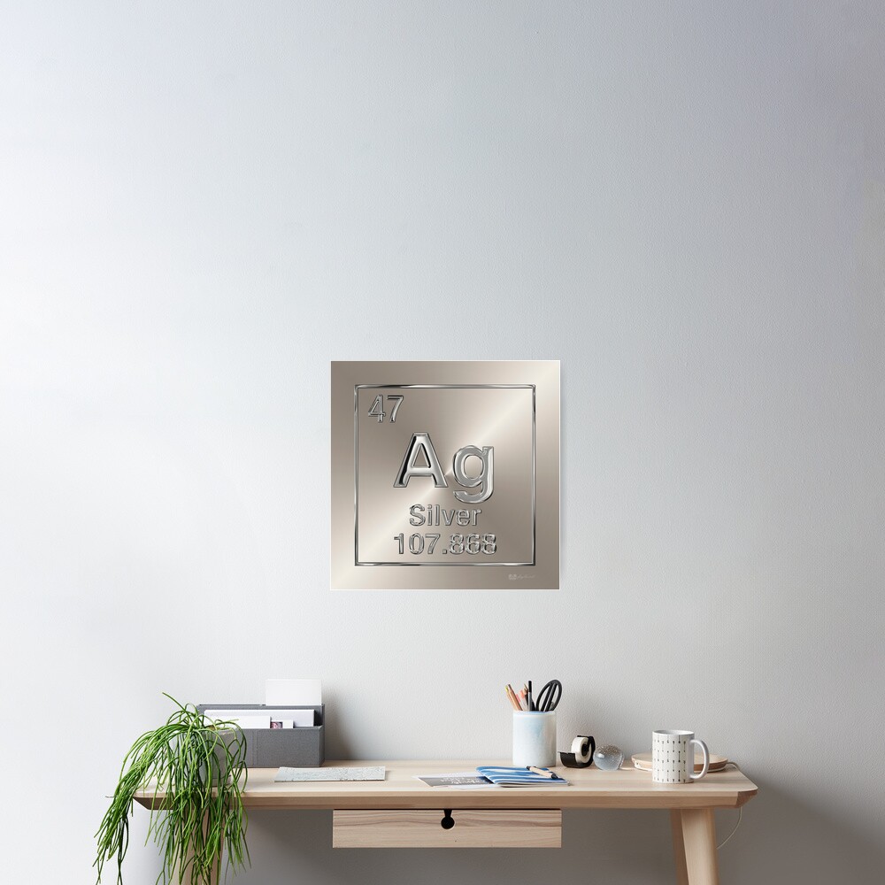 "Periodic Table of Elements - Silver (Ag)" Poster for Sale by Captain7 ...