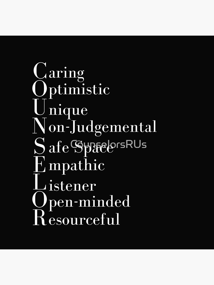 "Counselor Acrostic Poem" Poster for Sale by CounselorsRUs | Redbubble