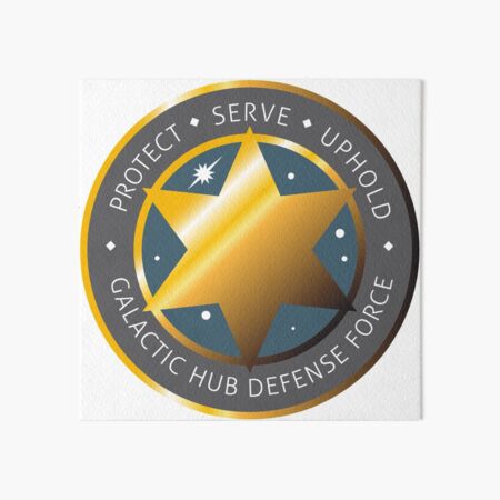 "[GHDF] Galactic Hub Defense Force Emblem" Art Board Print by ...