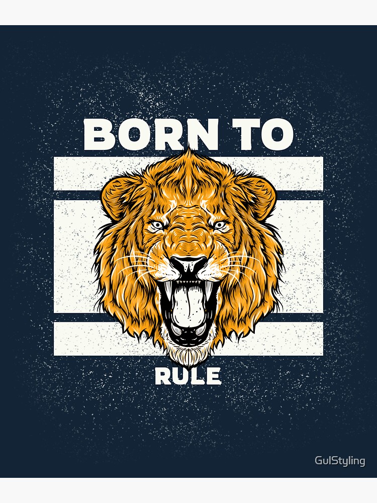 "Born to rule" Sticker for Sale by GulStyling | Redbubble