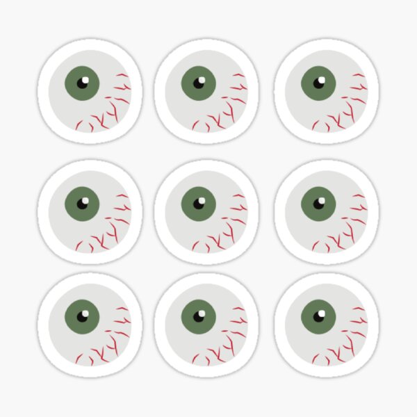 "scary eye set" Sticker for Sale by Stickypegatinas | Redbubble