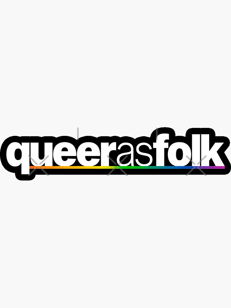 "Queer as Folk classic logo" Sticker for Sale by GroupieClub | Redbubble
