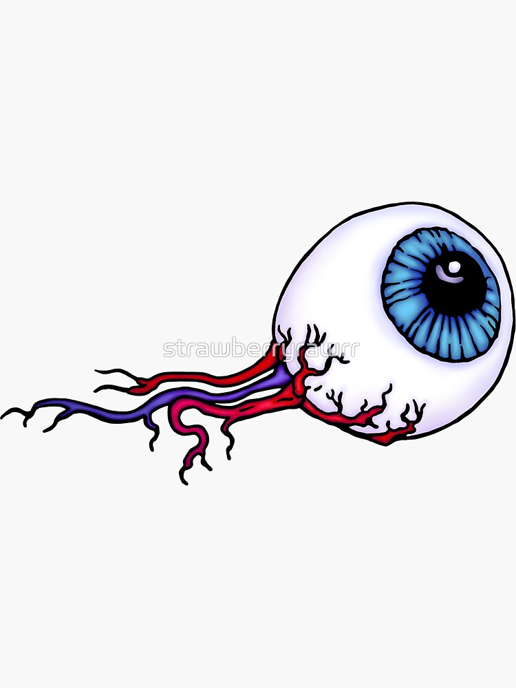"Graffitti Skateboard Style Slimy Monster Eyeball" Sticker for Sale by ...
