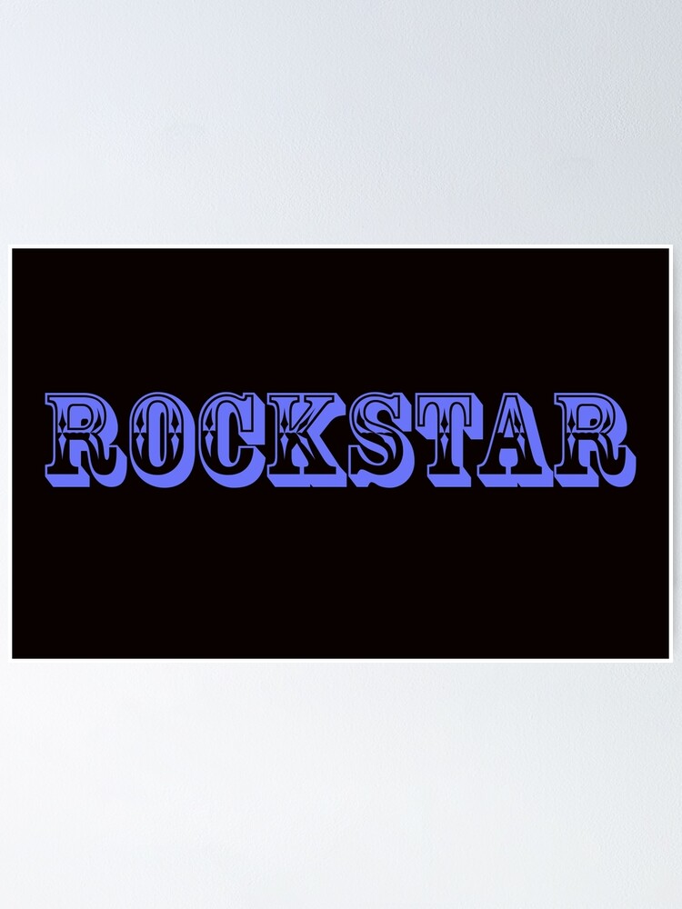 "Rockstar (Purple)" Poster by paramagnetic | Redbubble