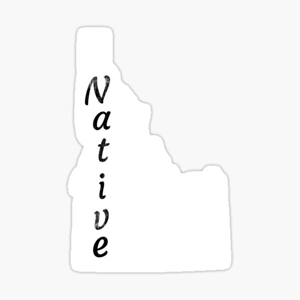 "Distressed Idaho Native Design" Sticker for Sale by kombuchako-op ...