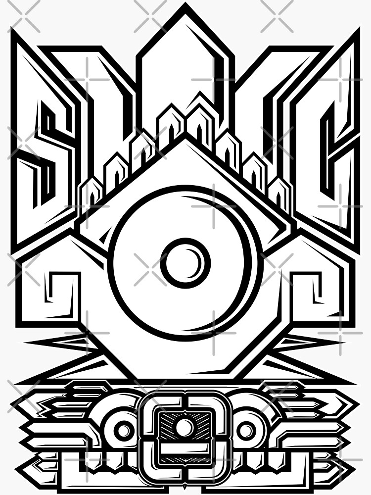 Xochitl Flower Aztec Ancient Logo Symbol Decal Sticker