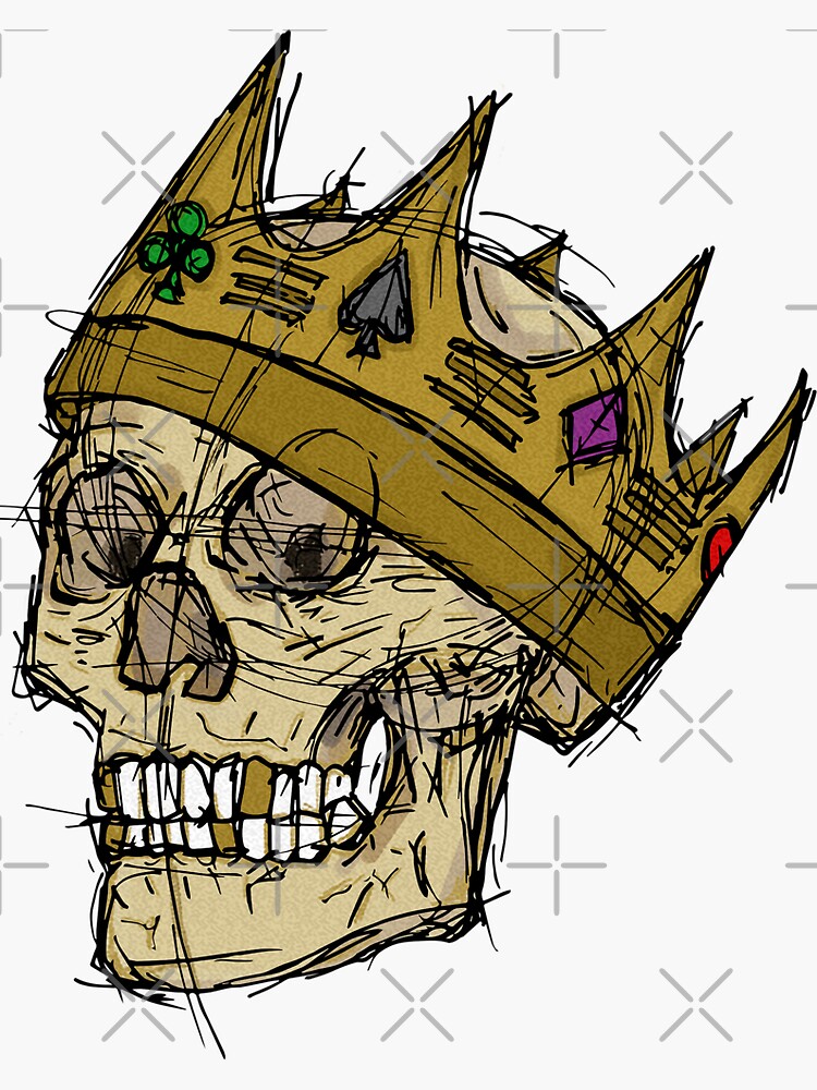 "ROYAL CRANIUM (copesthetic.)" Sticker by CopestheticxJB | Redbubble