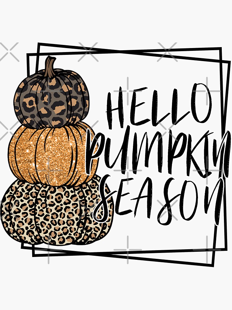 "Hello Pumpkin Season - Trendy Pumpkin Patches Fall Design For Fall ...