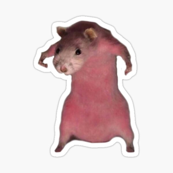 "Pink Rat" Sticker for Sale by TheRealEzOak | Redbubble