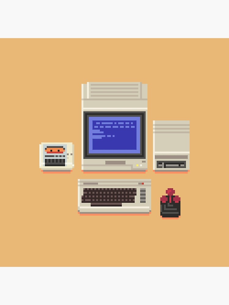 Póster «Joystick y PC para juegos retro de 8 bits - Pixel Art - Naranja ... Póster «Joystick y PC para juegos retro de 8 bits - Pixel Art - Naranja ...