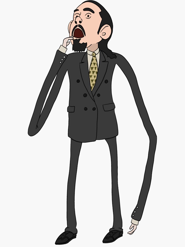 "Touchy Tim " Sticker by LUCIE-MARVEN | Redbubble