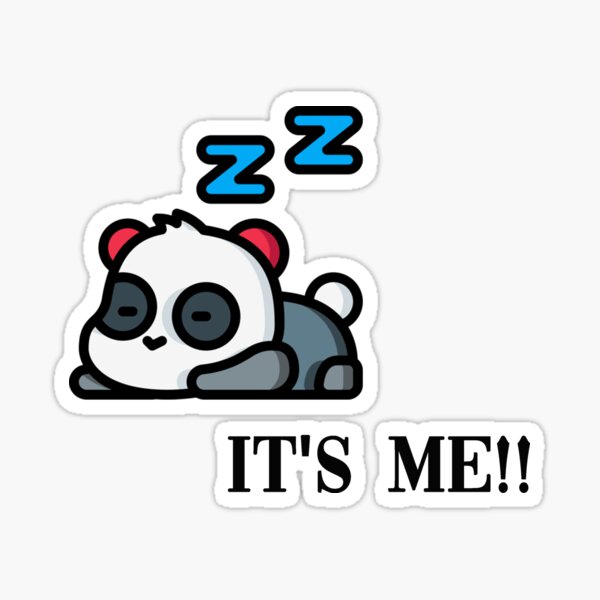 "sleepy panda" Sticker by koarts | Redbubble