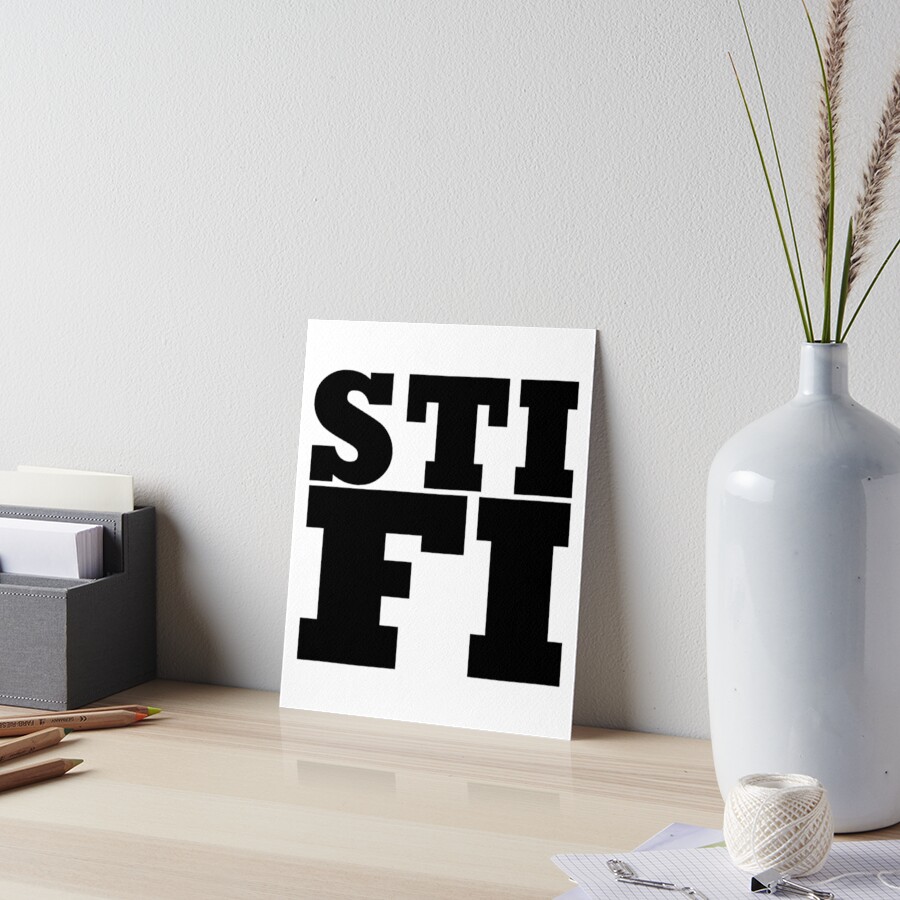 "Sticky Fingers STIFI LOGO " Art Board Print for Sale by mtnapparel ...