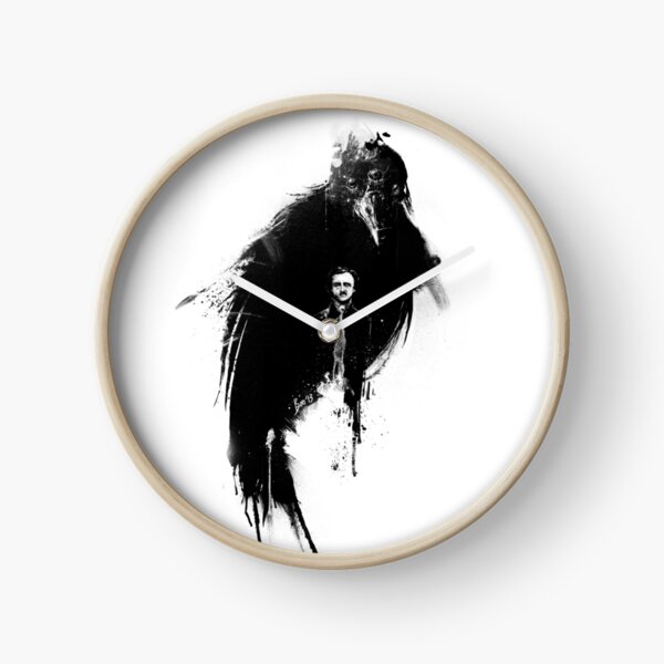 Edgar Allan Poe Clocks | Redbubble