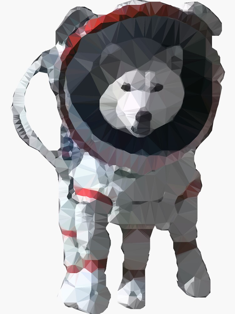 "Space Dog" Sticker by Milestailsfox | Redbubble