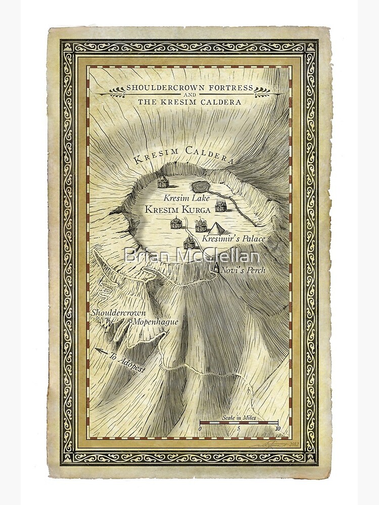 "Kresim Kurga Map from Promise of Blood - Color" Art Print for Sale by ...