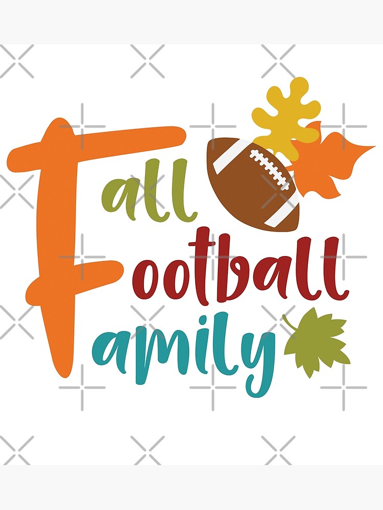 "Fall Football Family Watercolor Design - Trendy Pumpkin Patches Fall ...