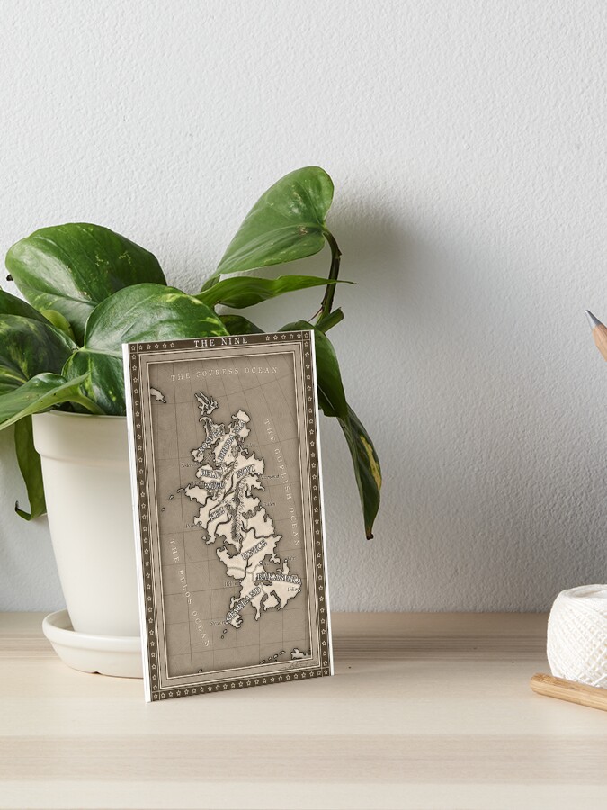 "Map of the Nine from the Powder Mage Universe" Art Board Print for ...