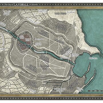 "Landfall City Map from Sins of Empire - Color" Sticker for Sale by ...