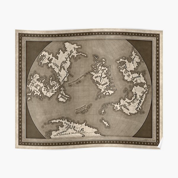 "Powder Mage World Map" Poster for Sale by brian-mcclellan | Redbubble