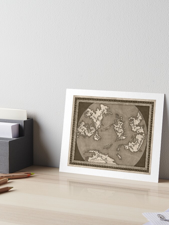 "Powder Mage World Map" Art Board Print for Sale by Brian McClellan ...