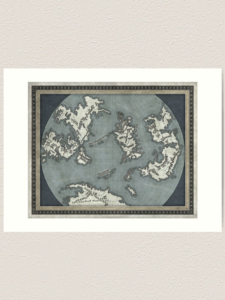 "Powder Mage World Map - Color" Art Print for Sale by brian-mcclellan | Redbubble