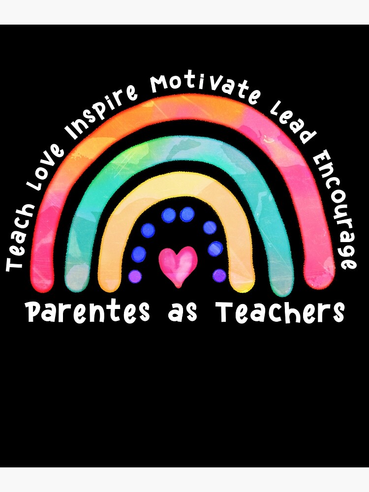 "Parents as Teachers watercolor rainbow Daycare" Art Print for Sale by ...