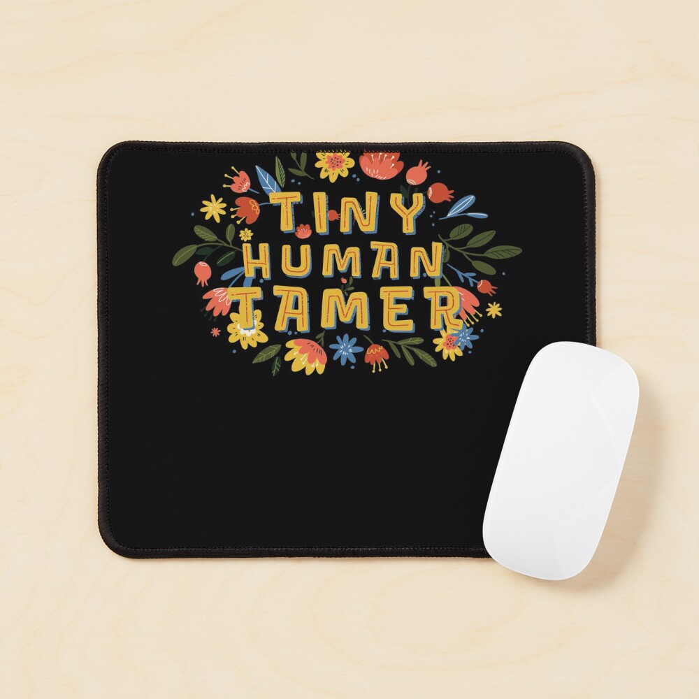"Tiny Human Tamer floral Teacher Daycare Provider" Sticker for Sale by ...