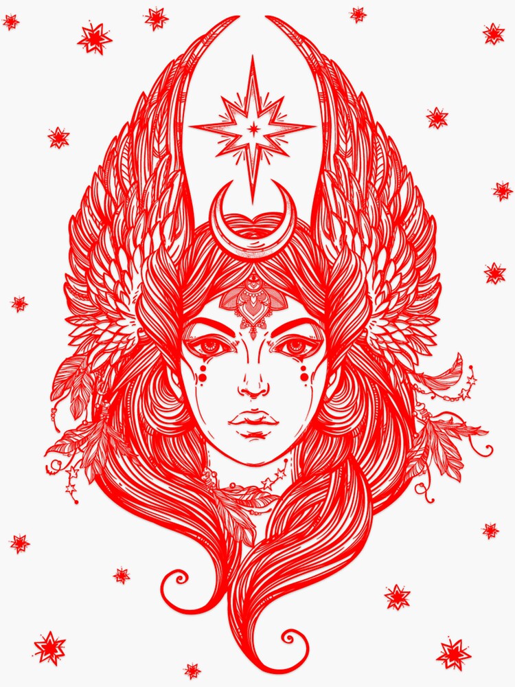 "Lilith" Sticker for Sale by Teodosija | Redbubble
