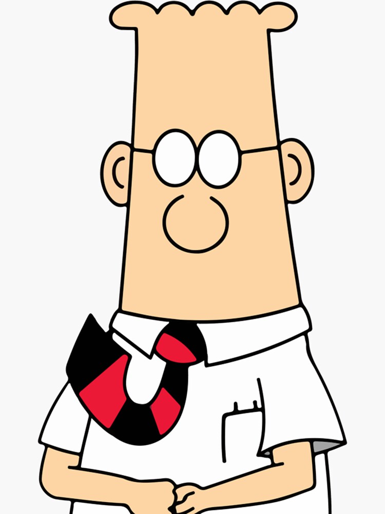 "Dilbert" Sticker for Sale by rareplant | Redbubble