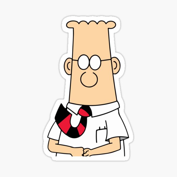 "Dilbert" Sticker for Sale by rareplant | Redbubble