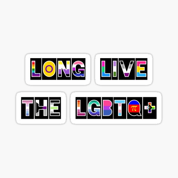 "Long Live the LGBT+" Sticker for Sale by hylaversi | Redbubble