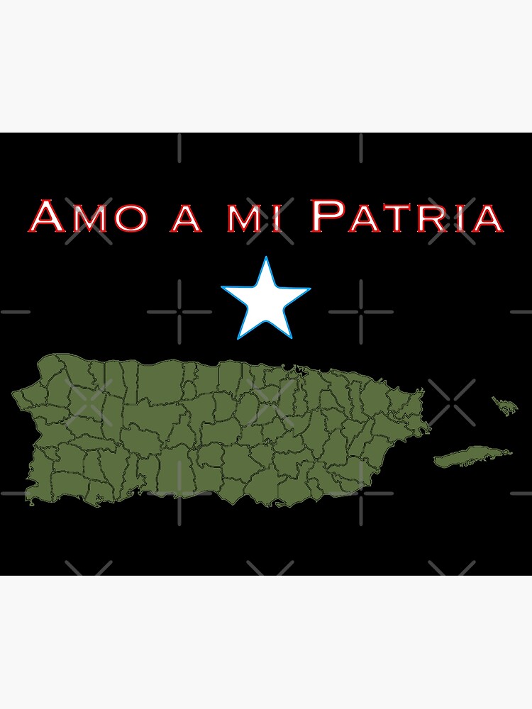 "Amo a mi Patria Puerto Rico" Poster for Sale by liamaris | Redbubble