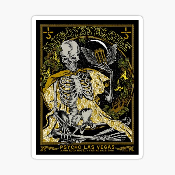 "psycho skull " Sticker for Sale by Harryguthrie | Redbubble