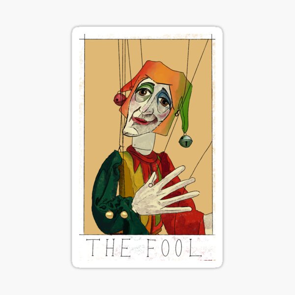 "The Fool Tarot Card" Sticker by veryscarygary | Redbubble