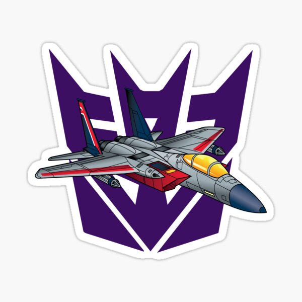"Transformers G1 Starscream Decepticon Logo" Sticker for Sale by MiTs ...