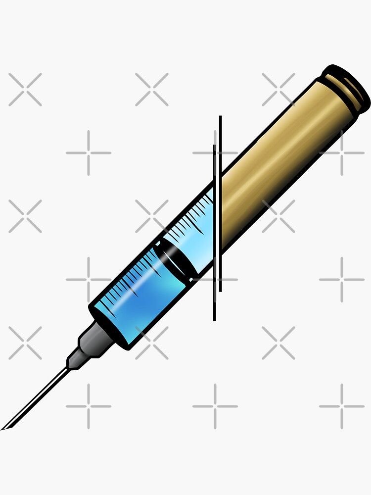 "Bullet Syringe" Sticker by Gichi-Manidoo | Redbubble