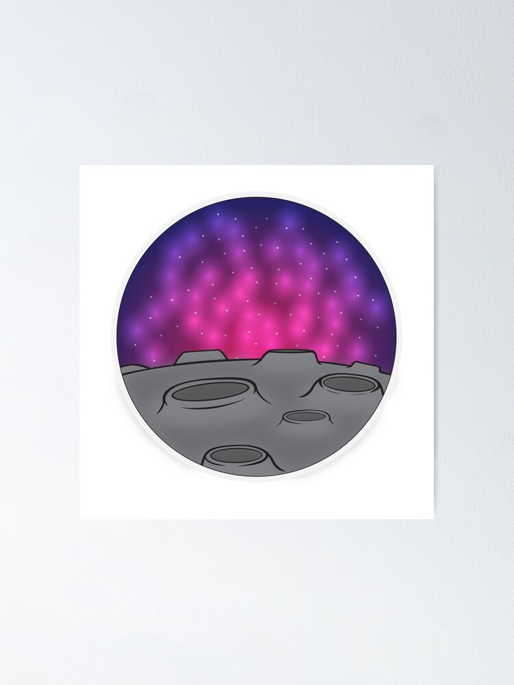 "Spaced Moon" Poster for Sale by Gichi-Manidoo | Redbubble