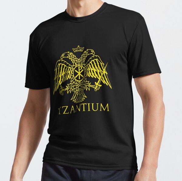 "BYZANTIUM LOGO - Byzantine Empire's double headed eagle" Active T ...