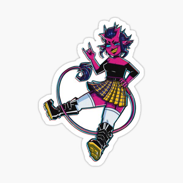 "Punk Tiefling" Sticker for Sale by stagsintheward | Redbubble