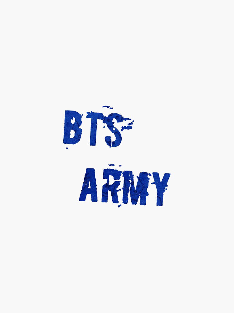 "BTS ARMY STICKER" Sticker by Gigglebubblesx | Redbubble