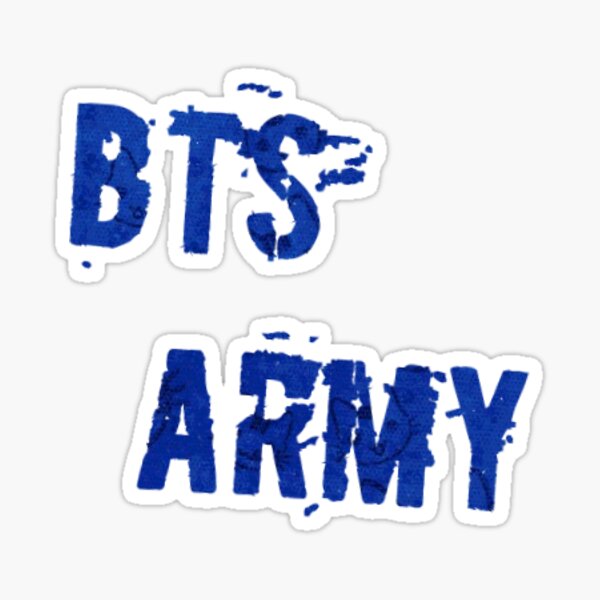 "BTS ARMY STICKER" Sticker by Gigglebubblesx | Redbubble